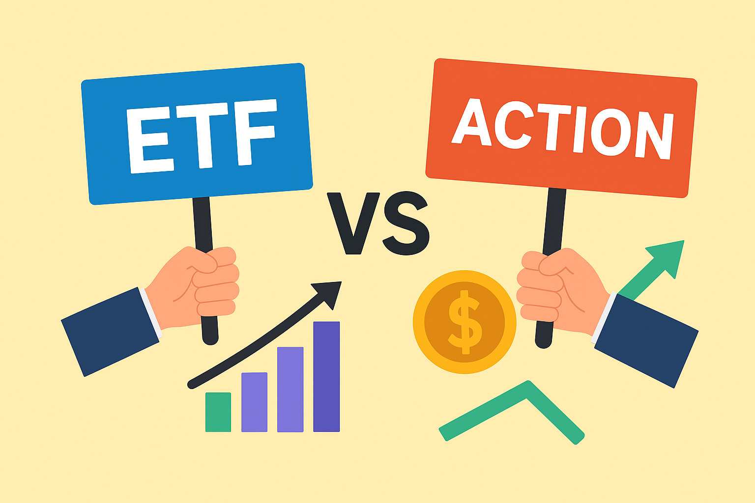 📈 ETF ou actions en direct : que choisir pour démarrer en bourse en ...